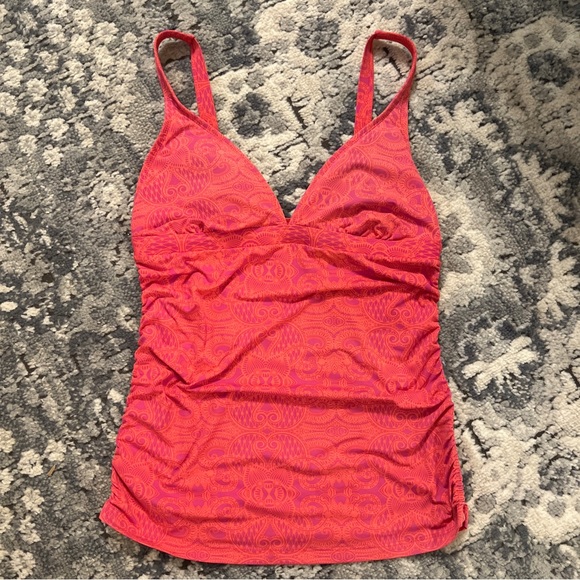 Title nine | Swim | Title Nine Pink Paisley Boho Tankini Swim Top ...